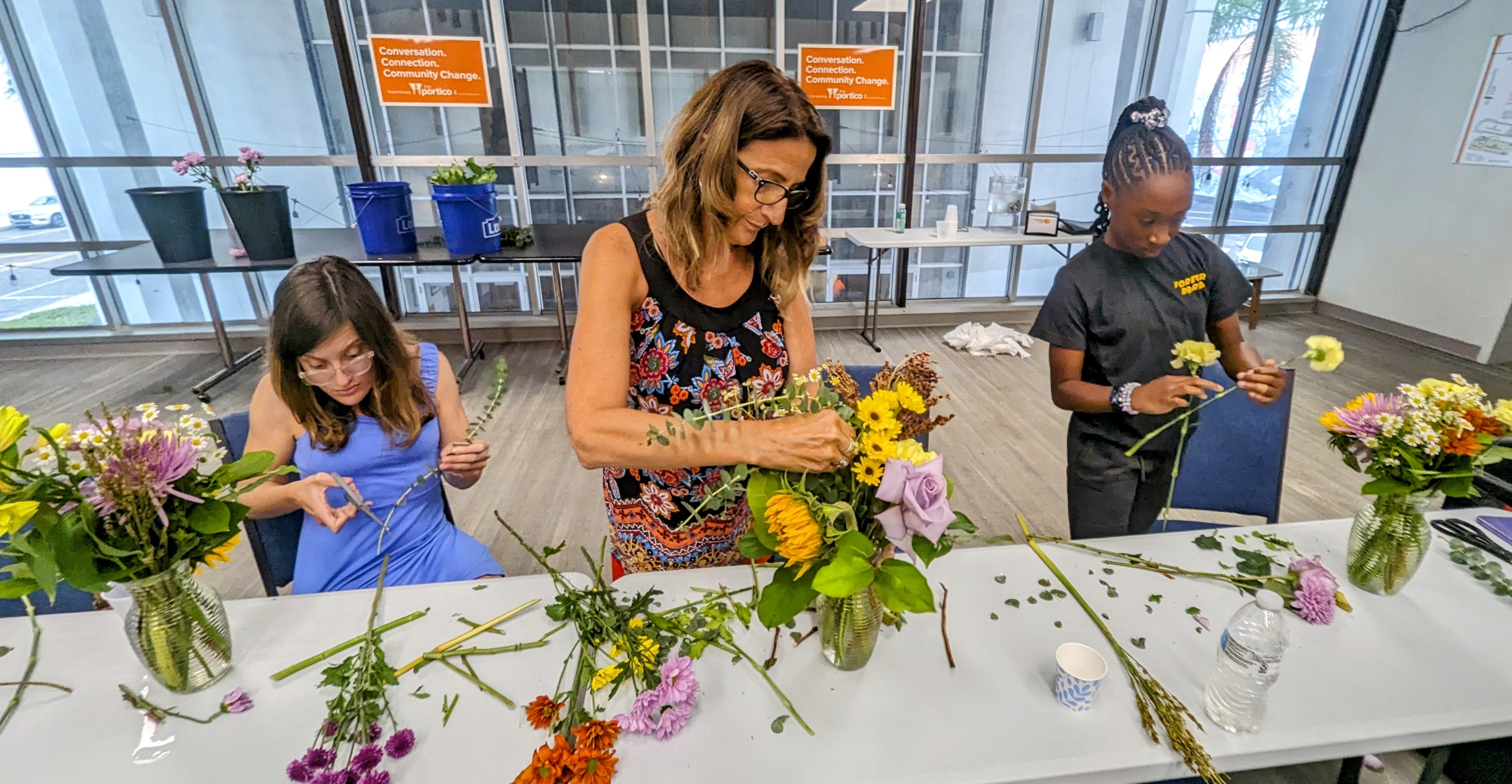 Community Table – Floral Arrangement Centerpieces – The Hive Inclusive ...